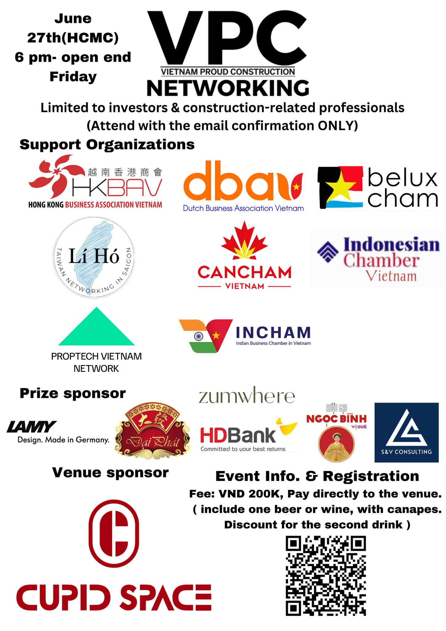 [CO-HOST EVENT] - Vietnam Proud Construction Networking Night - INCHAM